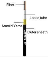 China 4 6 8 12 24 cores single mode micro duct unitube air blown fiber optical cable GCYFXTY for sale