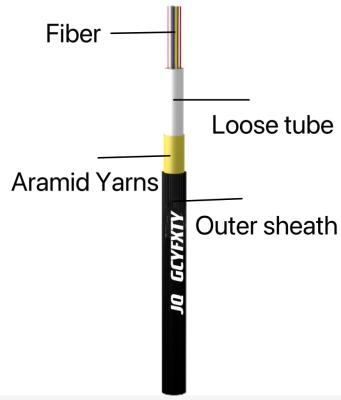 China 4 6 8 12 24 cores single mode micro duct unitube air blown fiber optical cable GCYFXTY for sale