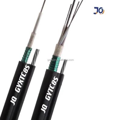 China 2- 144 core Single Mode Armored Outdoor Optical Cable GYXTC8S/GYTC8S Aerial Self-supporting Figure 8 Structure for sale