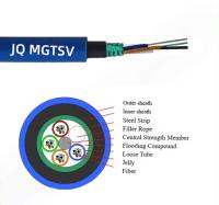 China 2-144 Cores Flame Retardant Mining Fiber Optical Cable MGTSV for sale