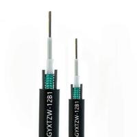 China 4 6 8 12 24 cores GYXTZW Unitube Flame-retardant Cable singlemode outdoor fiber optic cable LSZH Jacket for sale