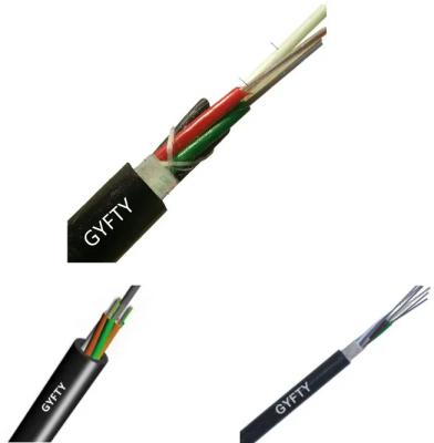 China 24 cores GYFTY non metal with FRP fiber optic cables for sale
