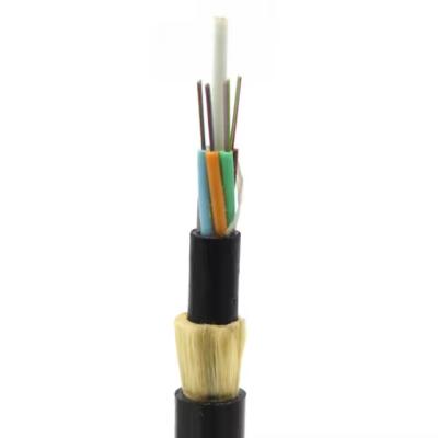 China Double PE jacket with long span and long life self-supporting aerial ADSS fiber optic cable for sale