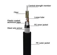 China Outdoor Optical Fiber Cable GYTA33 Underwater Underwater Stranded Armoured Loose Tube Fiber Optic Cable for sale