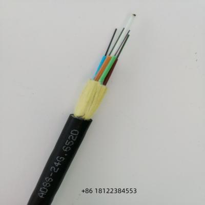 China 100M 120M 150M Span Self support Fiber Optic Cable ADSS Cable For Aerial for sale