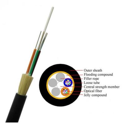 China 12 24 48 Core ADSS Fiber G652D Aerial Self-Supported Optical Cable for sale