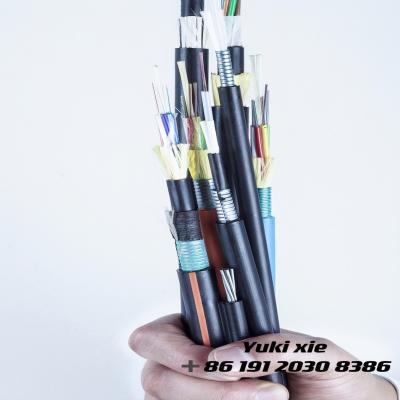 China Hot Sale Singlemode Aerial Fiber Optic Cable 12 24 48 96 144 Core Fibra Optica Adss/asu/gyxtw/gyta For Duct for sale
