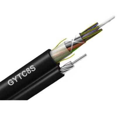 China 96 Core Aerial Self-supporting Fig 8 Structure GYTC8S With Messenger Wire Optical Fiber Cable Price for sale
