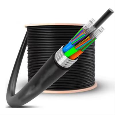 China 2-144 Core Armoured Optical Fiber Cable GYTA Stranded Loose Tube For Aerial Duct for sale