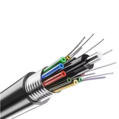 China GYTS Armored Fiber Optic Cable 288 Core Outdoor Direct Burial Steel Tape Optical Cable for sale