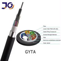 China Hot Selling 12 Core GYTA GYTS Stranded Loose Tube Armored SingleMode MultiMode Outdoor Fiber Optical Cable for sale
