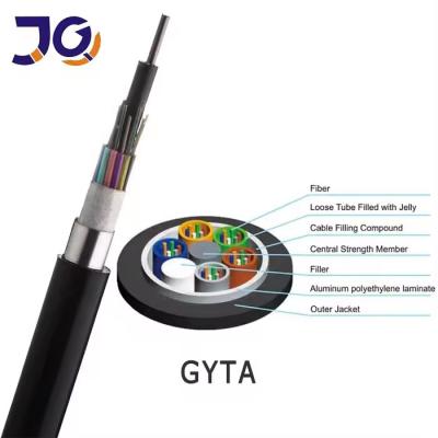 China Hot Selling 12 Core GYTA GYTS Stranded Loose Tube Armored SingleMode MultiMode Outdoor Fiber Optical Cable for sale