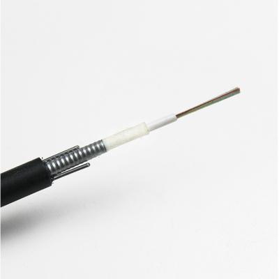 China Gyxtw Aerial Armored Fiber Optic Cable With Steel Wire Messenger for sale