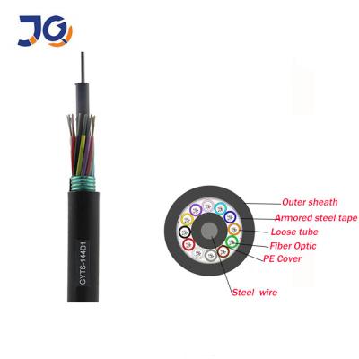 China Single Mode 48Core GYTS GYFTS Optical Cable Black Jacket  1550nm  Length for sale