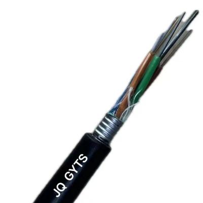 China 48 Core GYTS G652D Single Mode Outdoor Armoured Fiber Optic Cable for sale