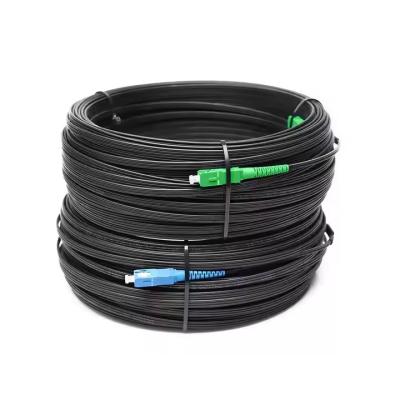 China SC UPC SC APC FTTH Drop Fiber Patch Cord SM G657A1 G657a2  10M 30M 50M 100M 200m LSZH for sale