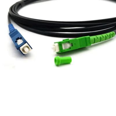 China FTTH Indoor / Outdoor Fiber Optic Drop Cable Patch Cord SC/LC/ST-UPC/APC Connectors for sale