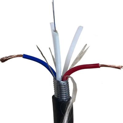China Hybrid FTTH OPLC Fiber Optic Cable Power and Data Transmission Cable for sale