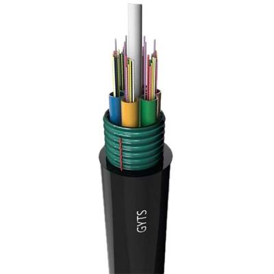 China GYTS 24 48 Core Armored Fiber Optic Cable for Duct Installation Single Mode for sale