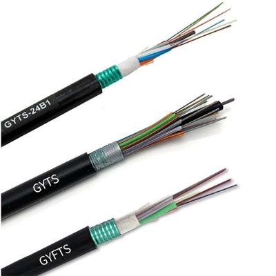 China Singlemode Muitimode OM1 OM2 OM3 Outdoor Aerial Duct Underground GYTS GYFTS Fiber Optic Cable for sale