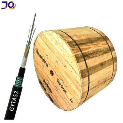 China Double Jacket 24 Core Direct Buried Armoured Steel Tape Fiber Optic Cable GYTA53 for sale