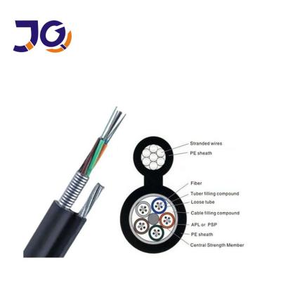 China Aerial Single Mode Figure 8 Optical Cable GYTC8S 12 16 24 48 96 Core Fiber Optic Cable for sale