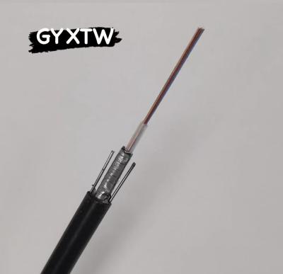 China Outdoor Singlemode Overhead Armored Fibre Optical Cable Gyxtw 2 4 6 8 12 24 Core Fiber Optic Cable for sale