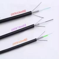 China OUTDOOR SINGLEMODE OVERHEAD ARMORED FIBRE OPTICAL CABLE GYXTW 2  6 8 12 CORE FIBER OPTIC CABLE for sale