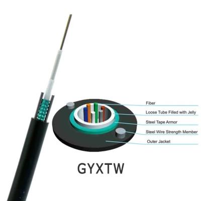 China GYXTW 4B1 Single Mode Armored Fiber Optic Cable for Aerial Use for sale