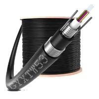 China Central Tube GYXTW Fiber Optic Cable 4 6 8 12 24 Core OD 6mm Outdoor Single Mode for sale