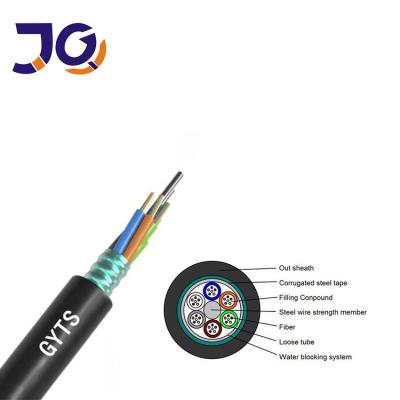 China Outdoor Fiber Optic Cable GYTS Armored SM G652D 96 144 288 Core for sale
