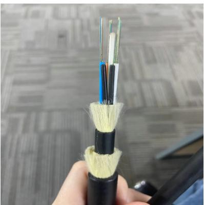 China Outdoor MultiMode / Single Mode 4 8 12 24 48 Core ADSS Fiber Optic Cable for sale