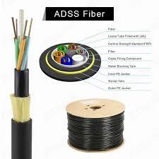 China ADSS Fiber Optic Cable All Dielectric Self Supporting 48 96 Core 100M Span for sale