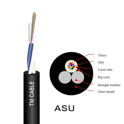 China ASU Fiber Optic Cable Mini Adss Single Mode Non Metal 12 Core Self Supported for sale