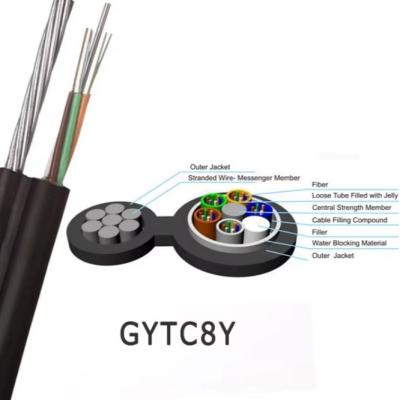 China 48 Core GYTC8S Self-supporting Aerial Figure 8 Fiber Optic Cable for sale