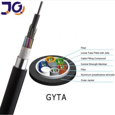 China GYTA 2-144 Core Armoured Fiber Optic Cable for Aerial Duct Installation for sale