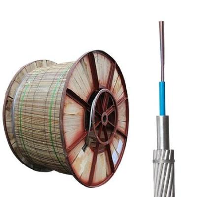 China 24 Core 48 Core OPGW Cable Optical Ground Wire for Power Transmission System Network for sale