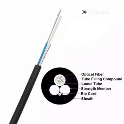 China ASU Fiber Optic Cable Unitube Single Mode Self Supporting Outdoor Aerial Optical Cable for Long Span Communication for sale
