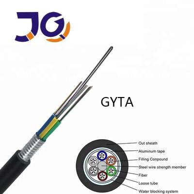 China Outdoor GYTA/GYTS Fiber Optic Cable 12/24 Core Single Mode G652D Factory Direct Price for sale