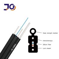 China GJYXFCH Steel Wire Outdoor FTTH Drop Cable 1 2 4 Core G657A Fiber Flexible LSZH Flame-Retardant Easy-Install for sale