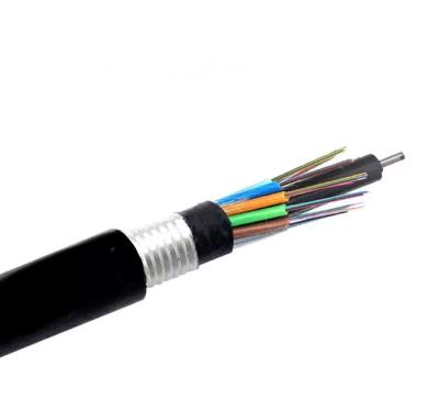 China 48 Core UG Underground SM/MM Double Jacket Fiber Optic Cable GYFTY53 for sale