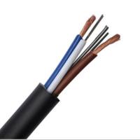 China 2 Copper Wire OPLC Outdoor Fiber Optic Cable 4 Core YOFC Type Composite Cable for sale