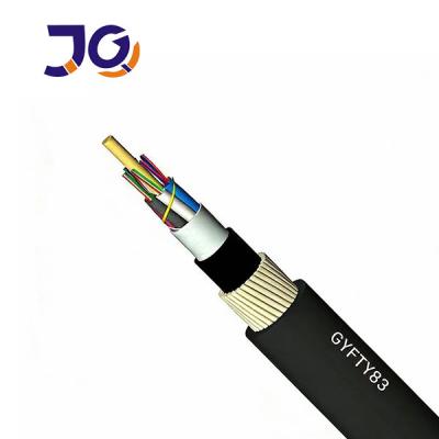 China GYFTY83 Non-metallic Anti-rodent Fiber Optic Cable FRP Armored 24 48 96 Core for sale