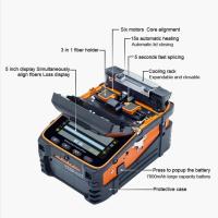 China AI 9 Fiber Fusion Splicer Automatic FTTH Fiber Optic Splicing Machine Low Loss High Precision for sale