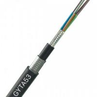 China GYTA53 Fiber Optic Cable 48 96 Core Double Aluminum Heavy Armored Single Mode Outdoor Direct Burial Cable for sale