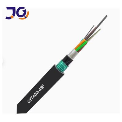 China GYTA53 Direct Buried Armored Optical Fiber Cable 48 Cores G652D For Underground Installation for sale