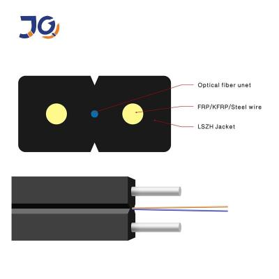 China Single Mode LSZH GJXH FTTX FTTB FTTH Fiber Optic Drop Cable for sale