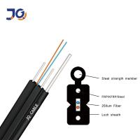 China 1.0mm Steel Wire G657A G652D 1 2 4 Core Drop Cable for sale