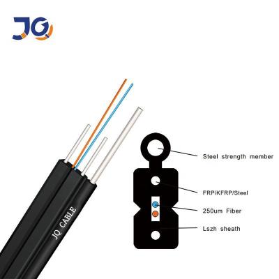 China 1.0mm Steel Wire G657A G652D 1 2 4 Core Drop Cable for sale