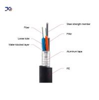 China Aluminium Tape G652D 6 Core Single Mode Armoured Fiber Optic Cable for sale